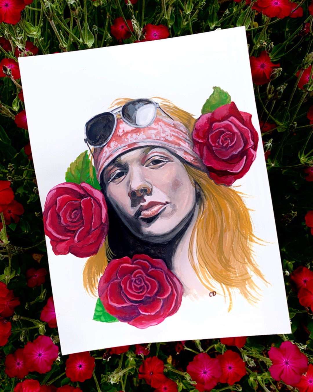 Axl Rose Portrait Original Painting - Etsy
