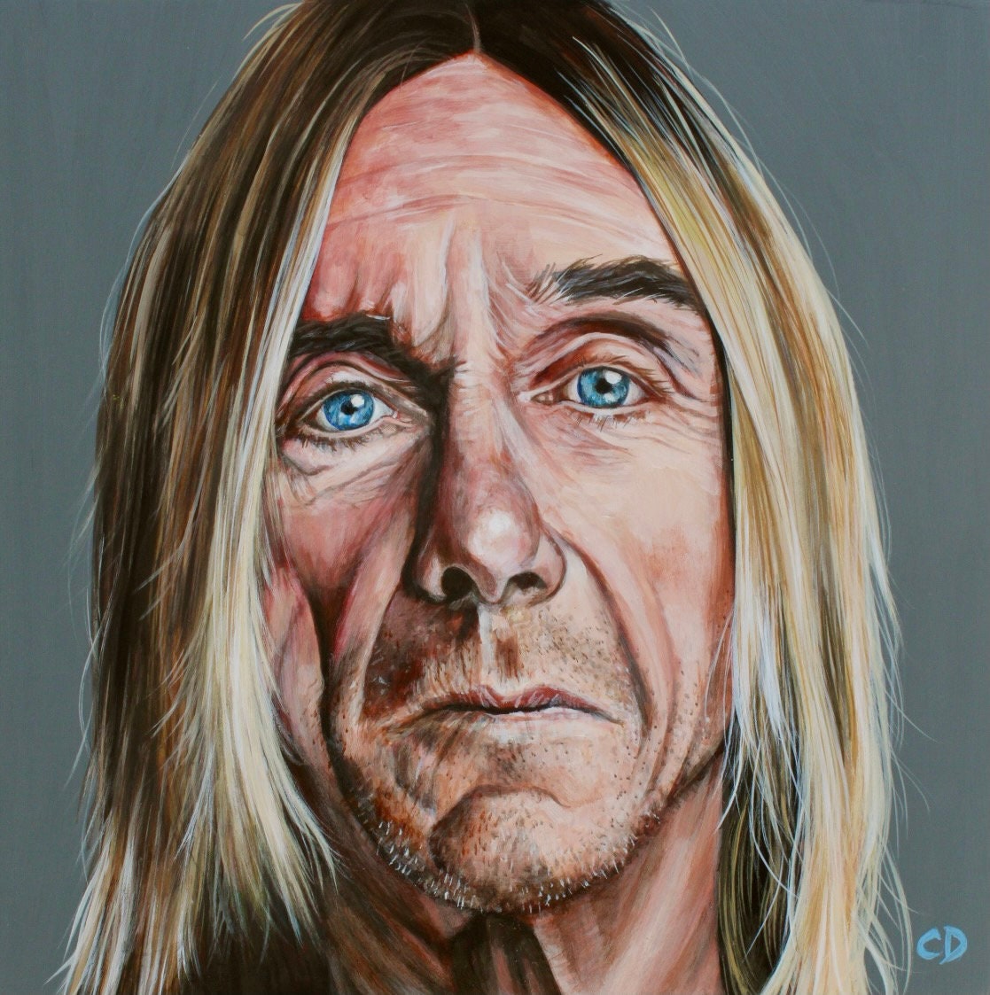 Iggy Pop Portrait Original Painting - Etsy