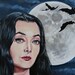 Morticia Addams Portrait Original Painting - Etsy