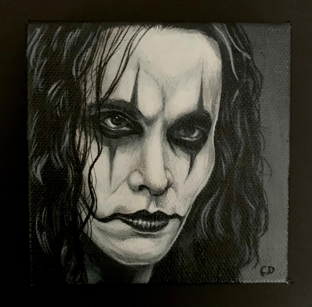 The Crow Portrait Original Painting - Etsy