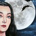 Morticia Addams Portrait Original Painting - Etsy