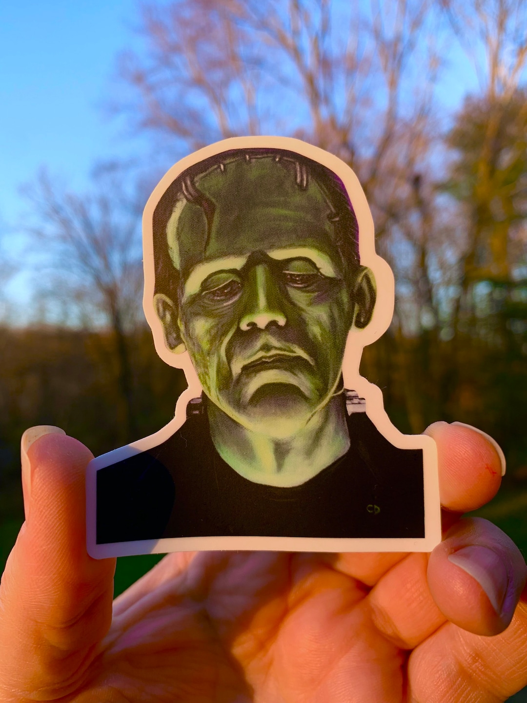 Frankenstein Die-cut Vinyl Sticker - Etsy