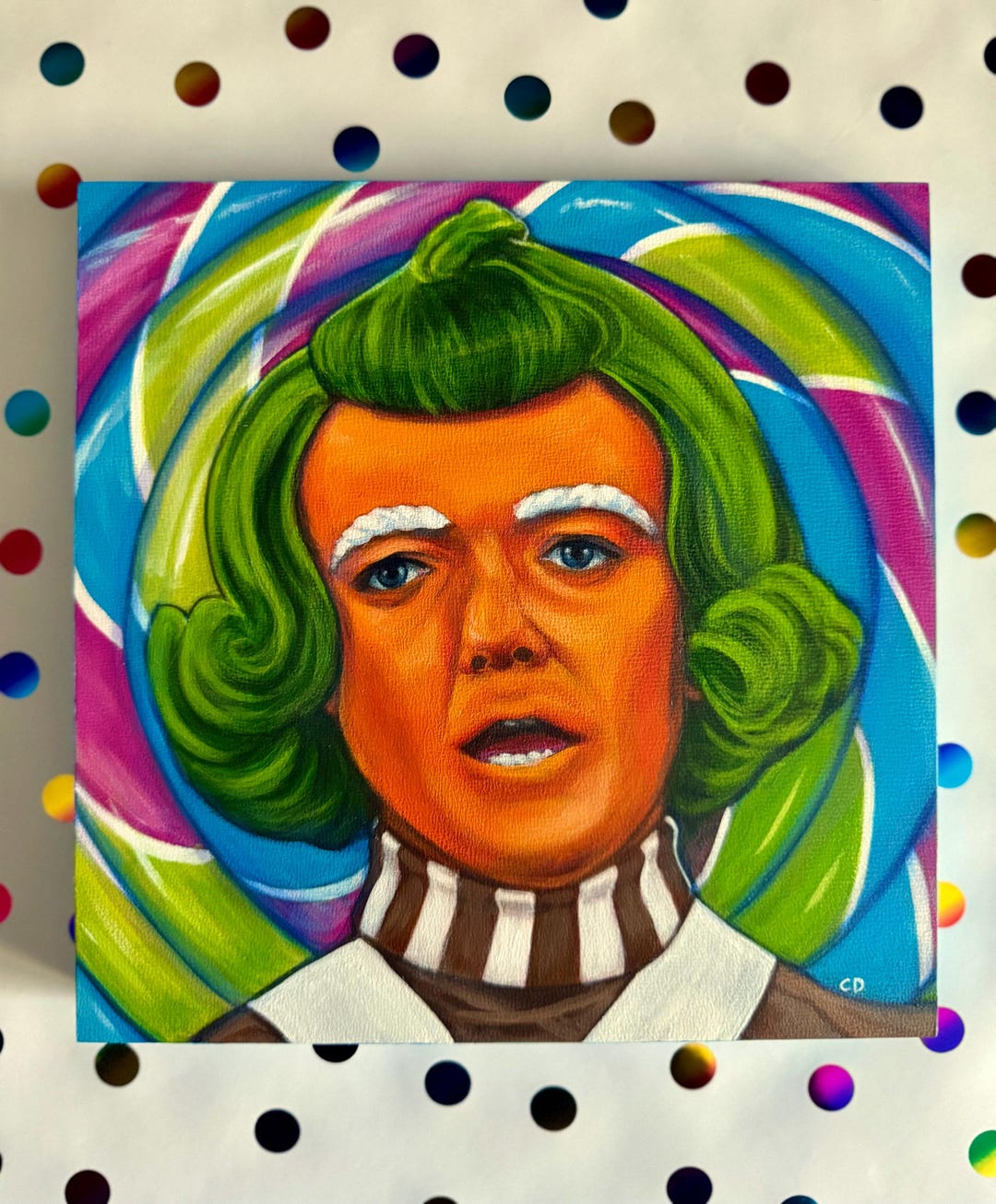 Oompa Loompa Lollipop Original Painting - Etsy
