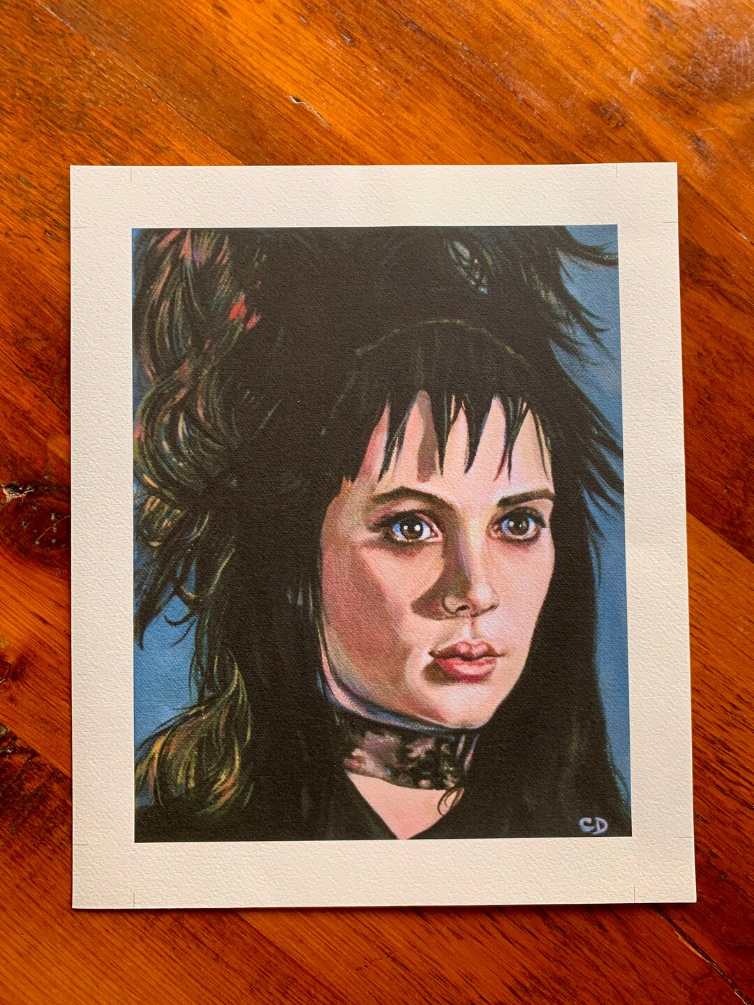 Portrait of Lydia Deetz of Beetlejuice Fine Art Print - Etsy