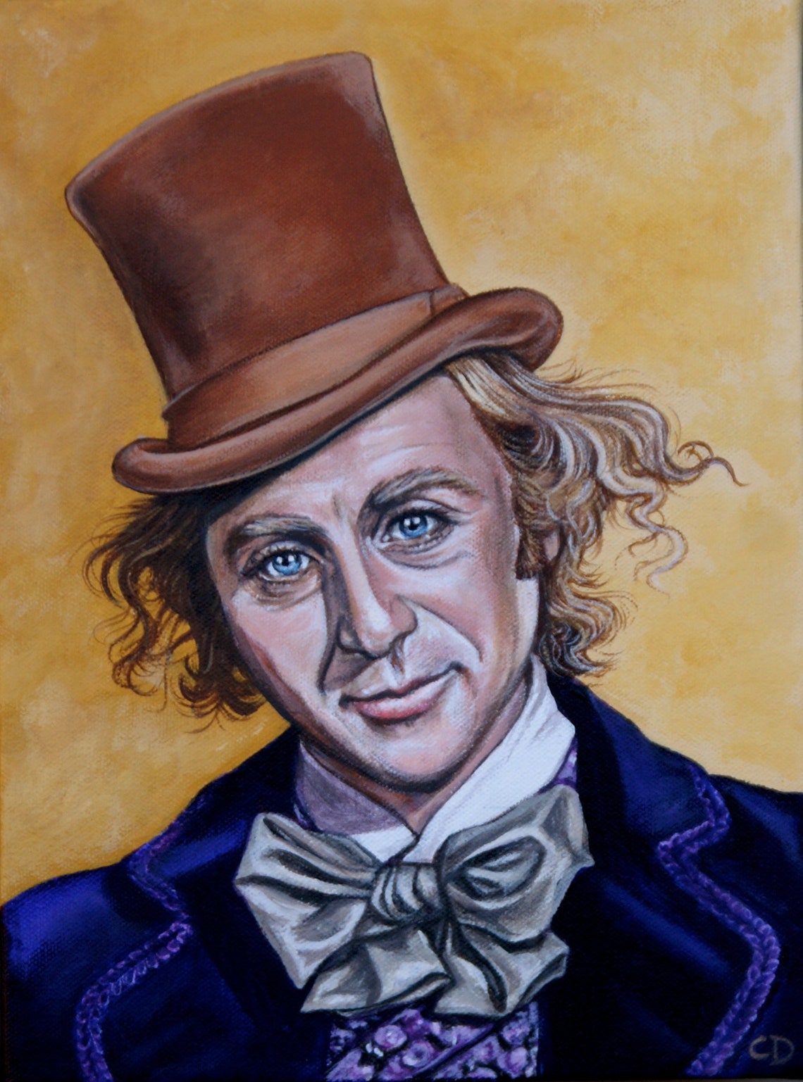 Willy Wonka Portrait Original Painting - Etsy