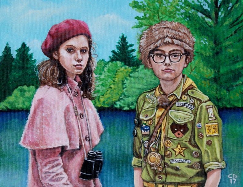 Suzy And Sam Portrait From Moonrise Kingdom Etsy