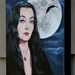 Morticia Addams Portrait Original Painting - Etsy
