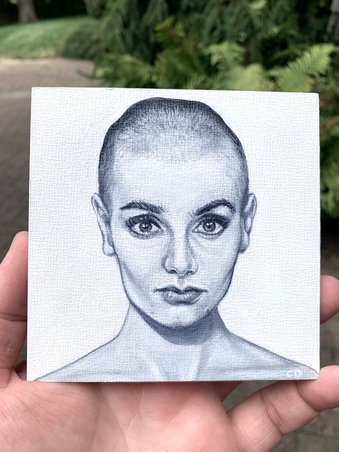 Sinéad Portrait Original Painting - Etsy