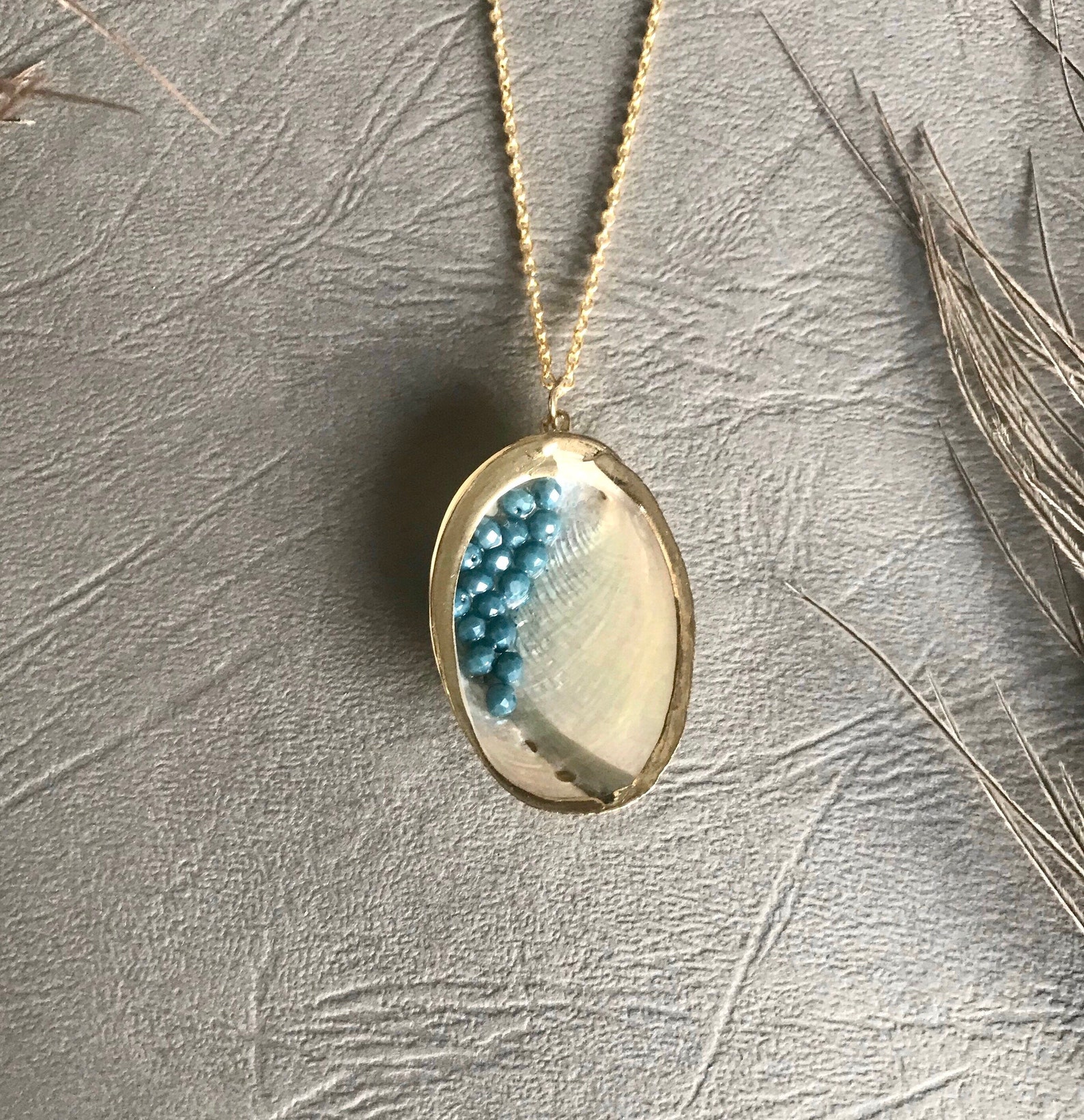 Seashell Necklace Handmade Jewelry Handmade Pendant - Etsy