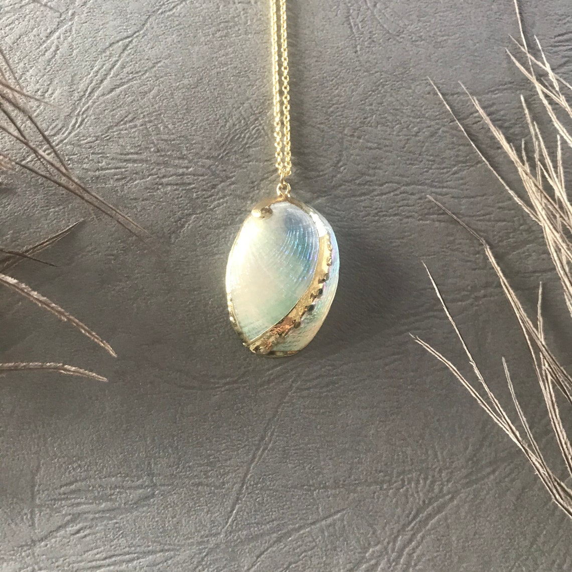 Seashell Necklace Handmade Jewelry Handmade Pendant - Etsy