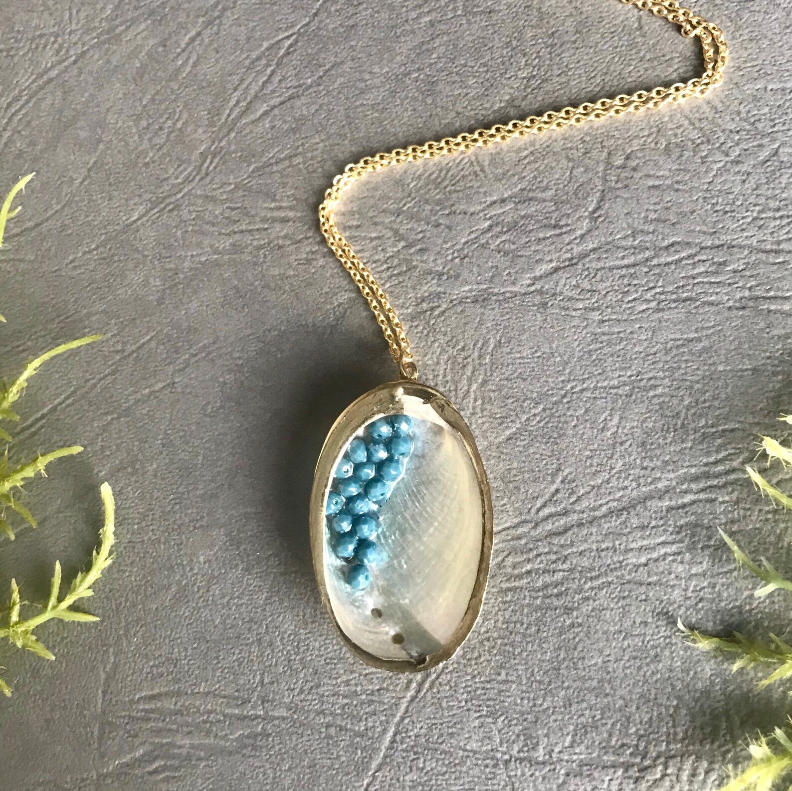 Seashell Necklace Handmade Jewelry Handmade Pendant - Etsy