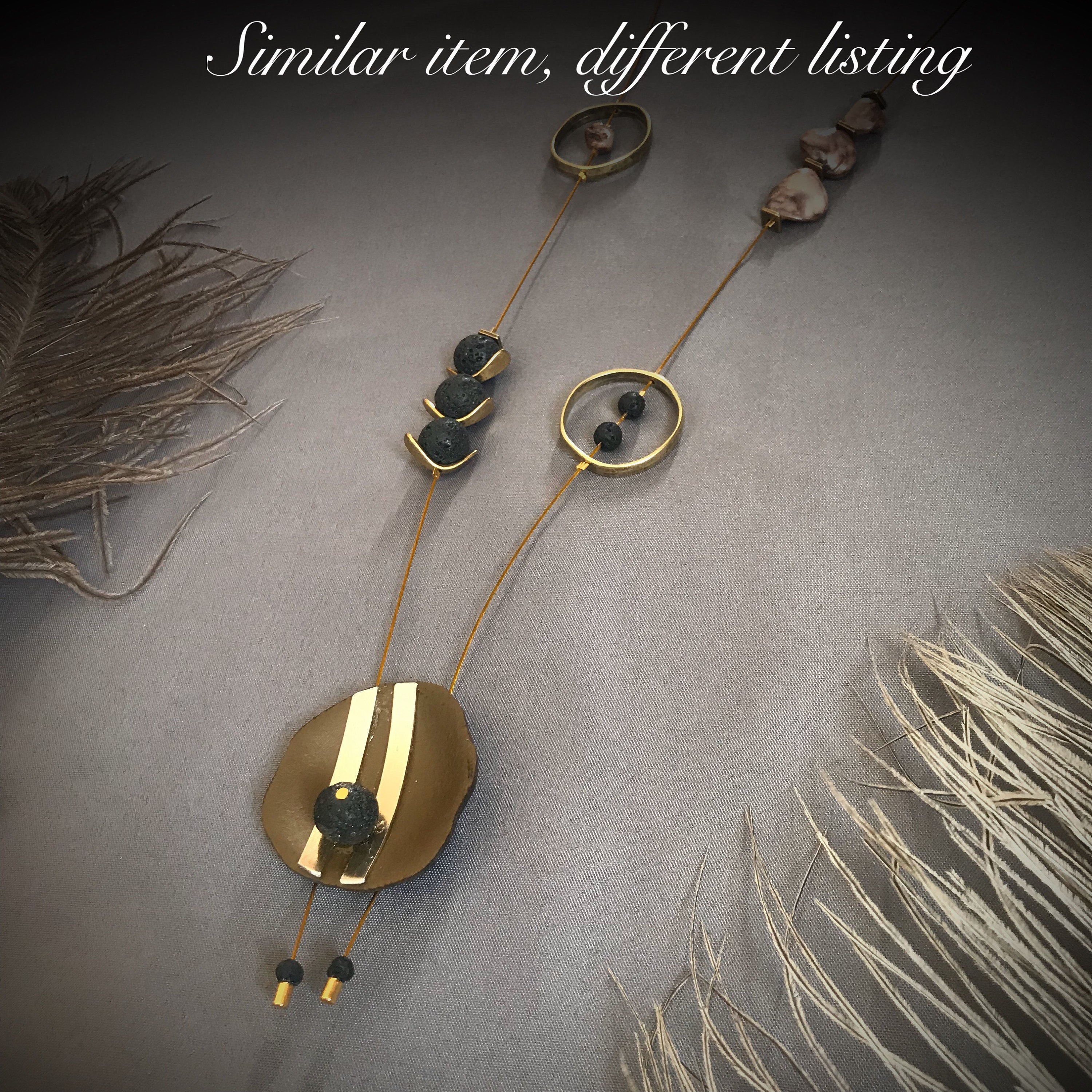 Leather necklace handmade Greek jewelry designs black | Etsy