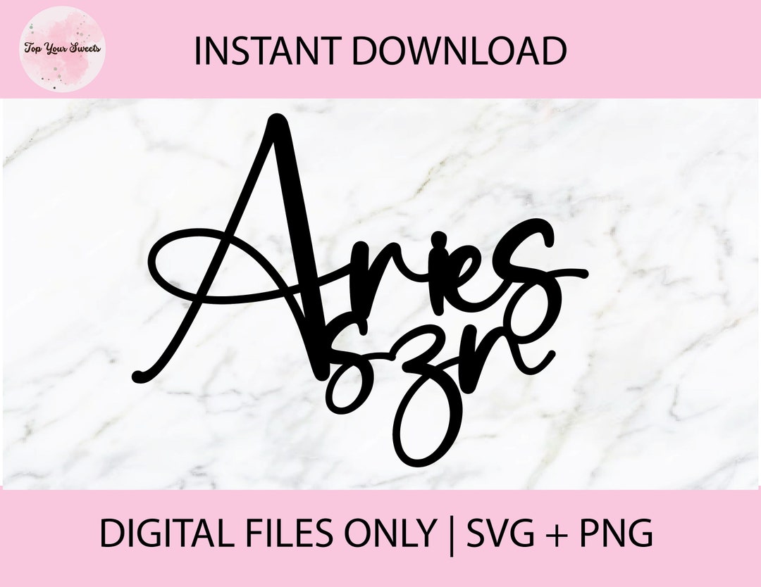 Aries SZN SVG, PNG Cut Files: Cricut, Laser Cut (digital Download) - Etsy