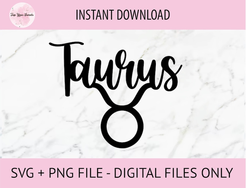Taurus SVG, PNG Digital Files Cut File, Instant Download, Cricut, Laser ...
