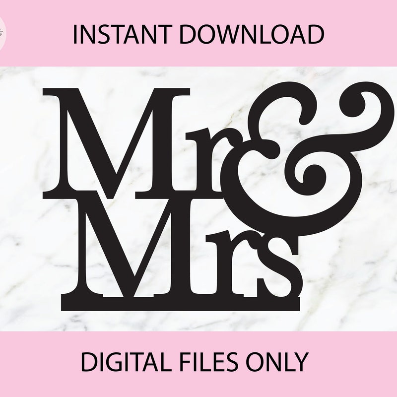 Mr and Mrs Cut File - Etsy