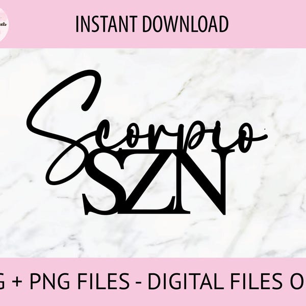 Scorpio Svg - Etsy
