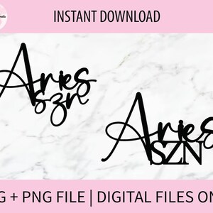 Aries SZN, Aries Baby, SVG, PNG Digital Files, Aries Bundle | Cut File ...