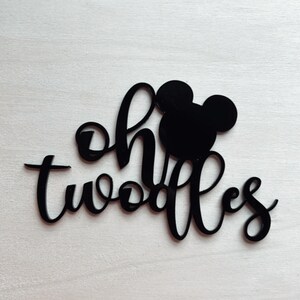 Oh Twodles Mickey Cake Topper SVG PNG - 2nd Birthday (digital Download ...