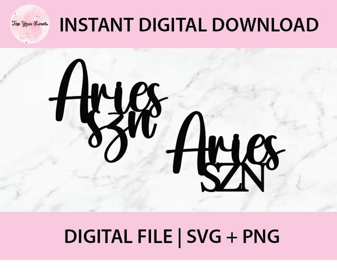 Aries SZN Bundle SVG, PNG Digital Files | Cut File, Print File, Cricut ...