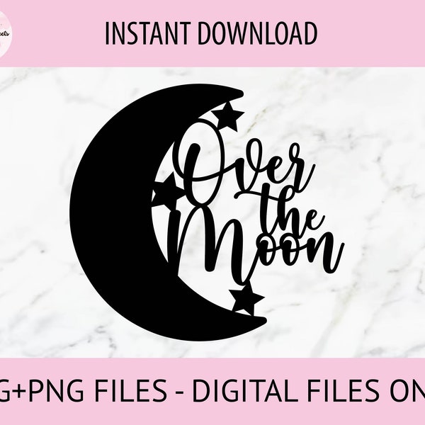 Moon Svg - Etsy