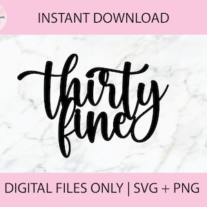 Thirty Fine - Etsy