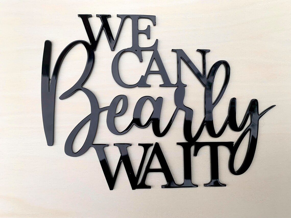 We Can Bearly Wait SVG, PNG Digital Files Cut File, Print File, Cricut ...