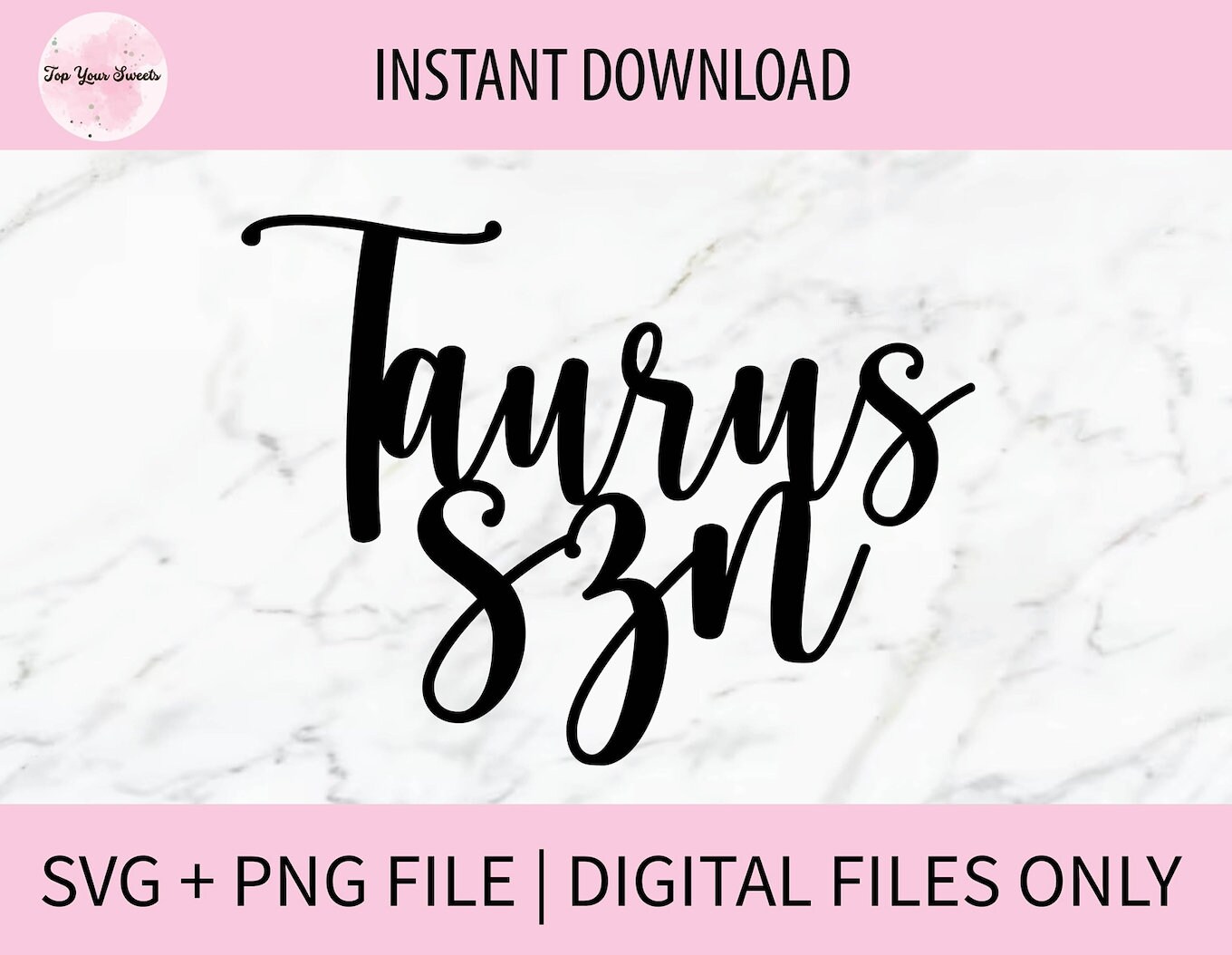 Taurus SZN SVG, PNG Digital Files Cut File, Instant Download, Cricut ...