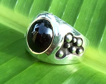 Carbuncle Ring - Etsy