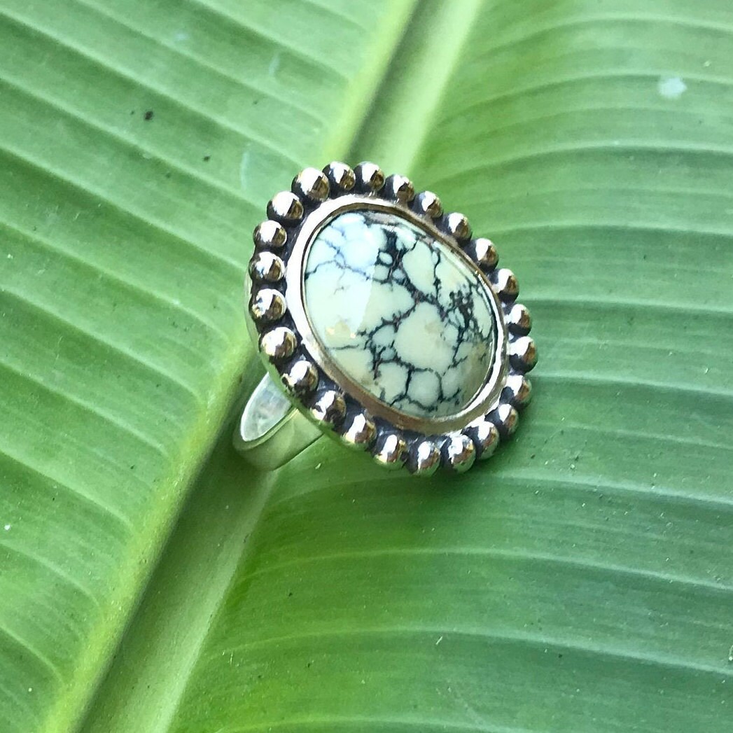 No514 Natural New Landers Turquoise and 950 Sterling Silver - Etsy