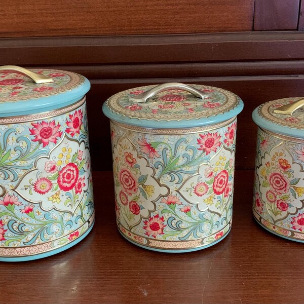Tin Canisters - Etsy