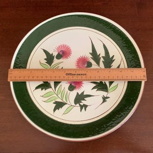 Vintage Stangl Pottery “thistle” 12 Inch Platter. Hand-painted Scottish ...