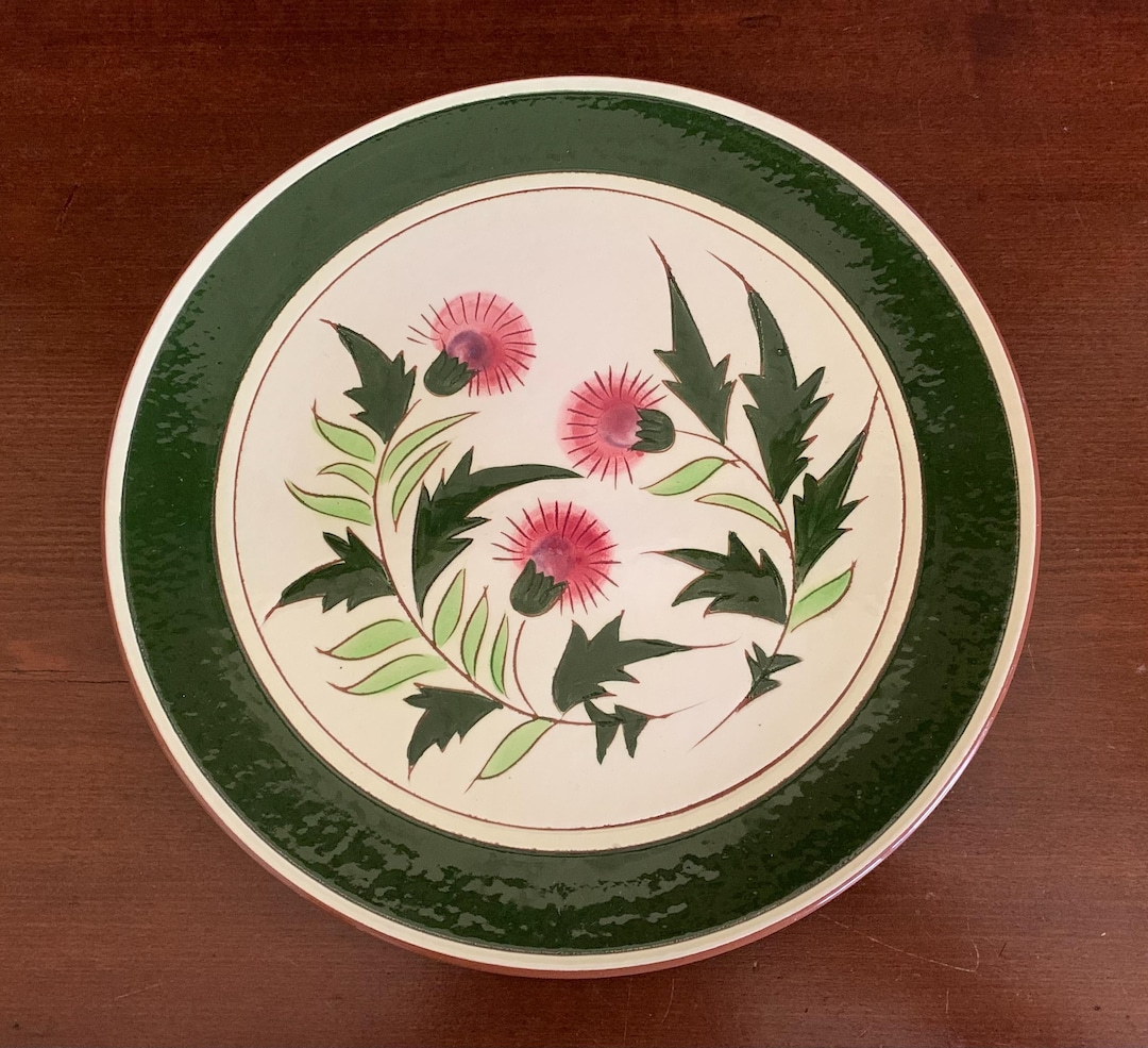Vintage Stangl Pottery “thistle” 12 Inch Platter. Hand-painted Scottish ...