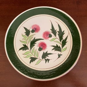 Vintage Stangl Pottery “thistle” 12 Inch Platter. Hand-painted Scottish ...