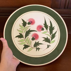 Vintage Stangl Pottery “thistle” 12 Inch Platter. Hand-painted Scottish ...