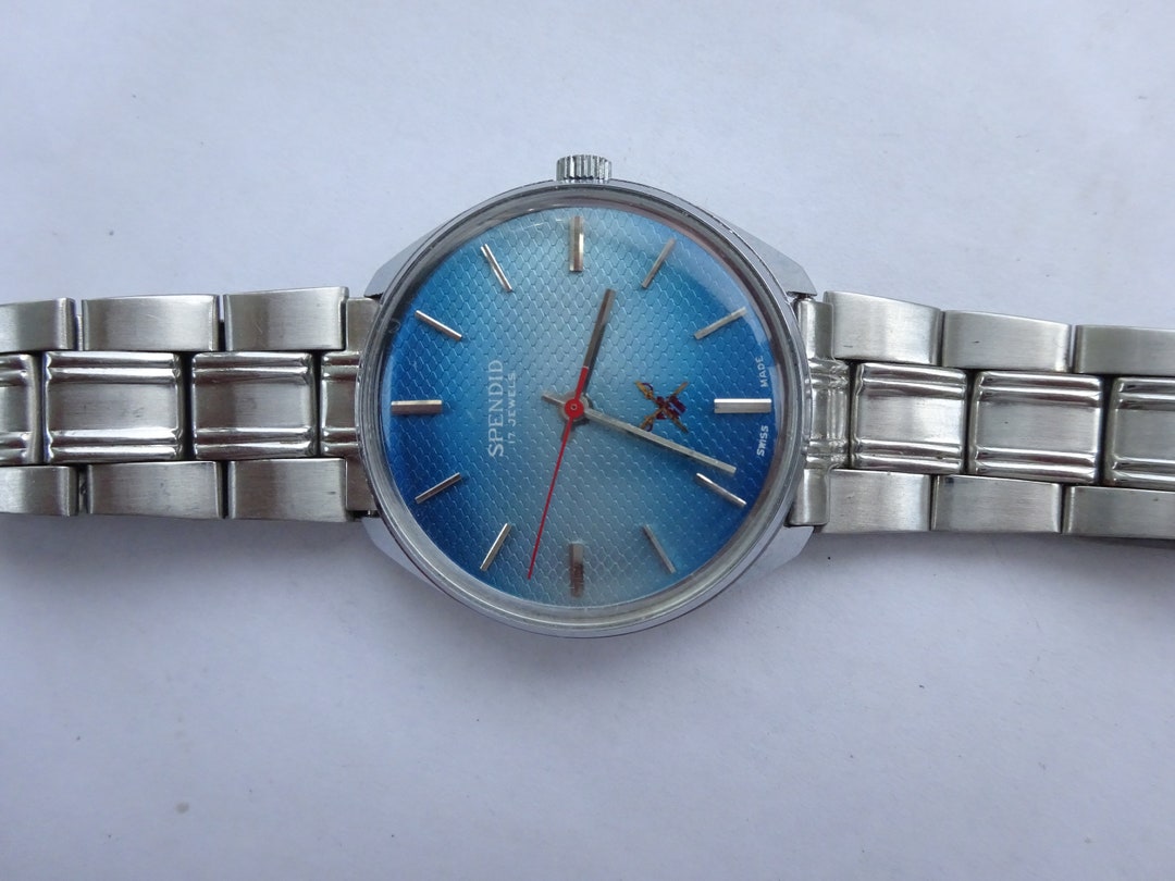 Vintage Swiss Watch Spendid Mechanical Mens Wrist Watch - Etsy