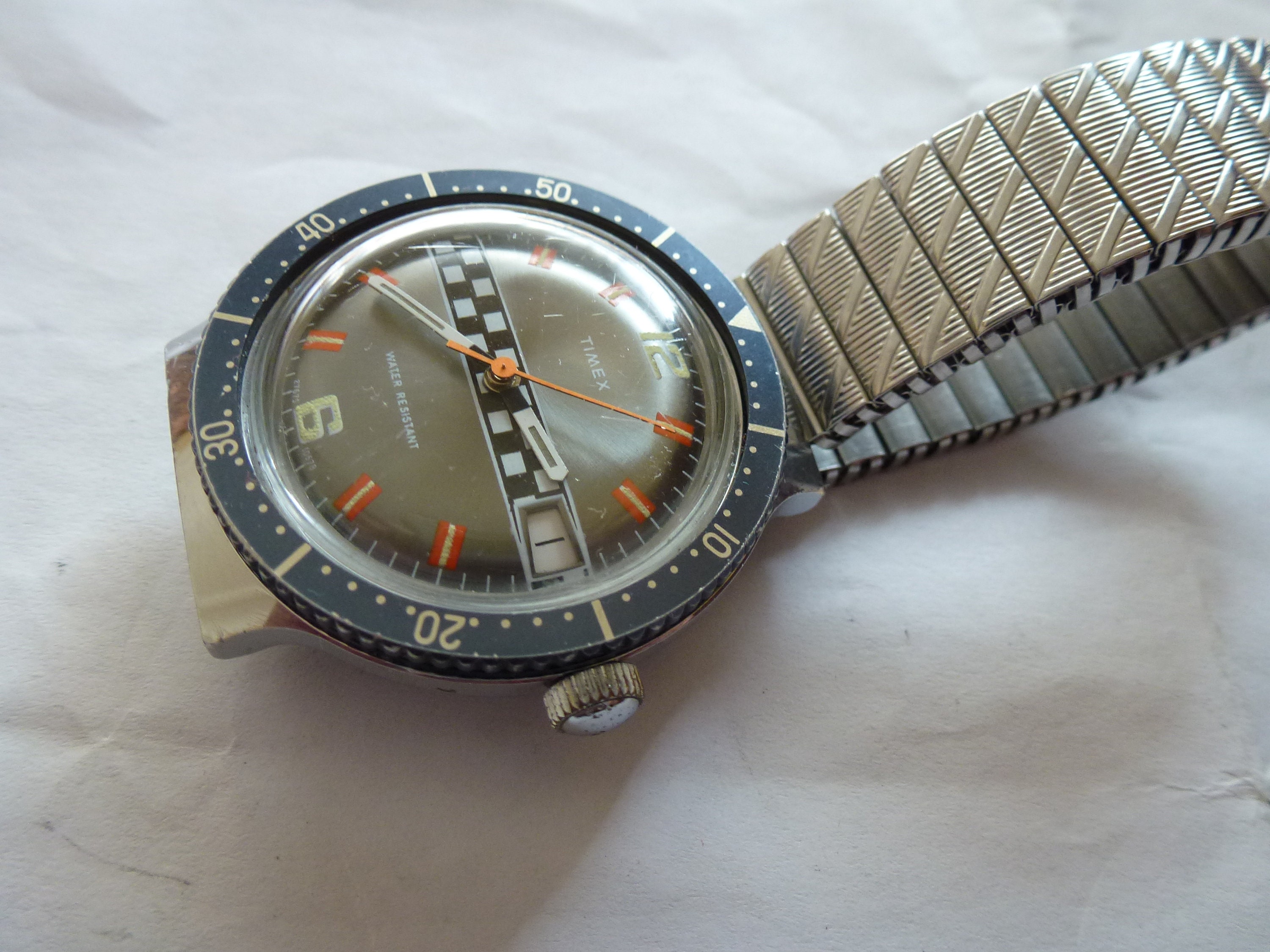Timex Diver Vintage Mechanical 70s Mens Watch - Etsy Canada