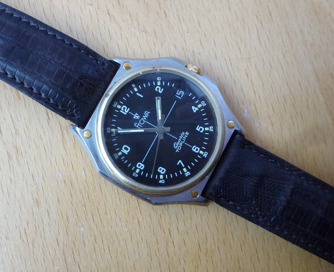 Stowa top Line Vintage Swiss Movement Quartz Steel Mens Watch. - Etsy