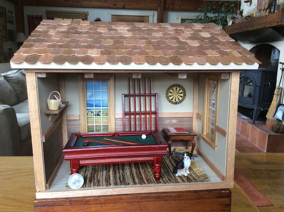 Game Room in the Barn Roombox | Etsy