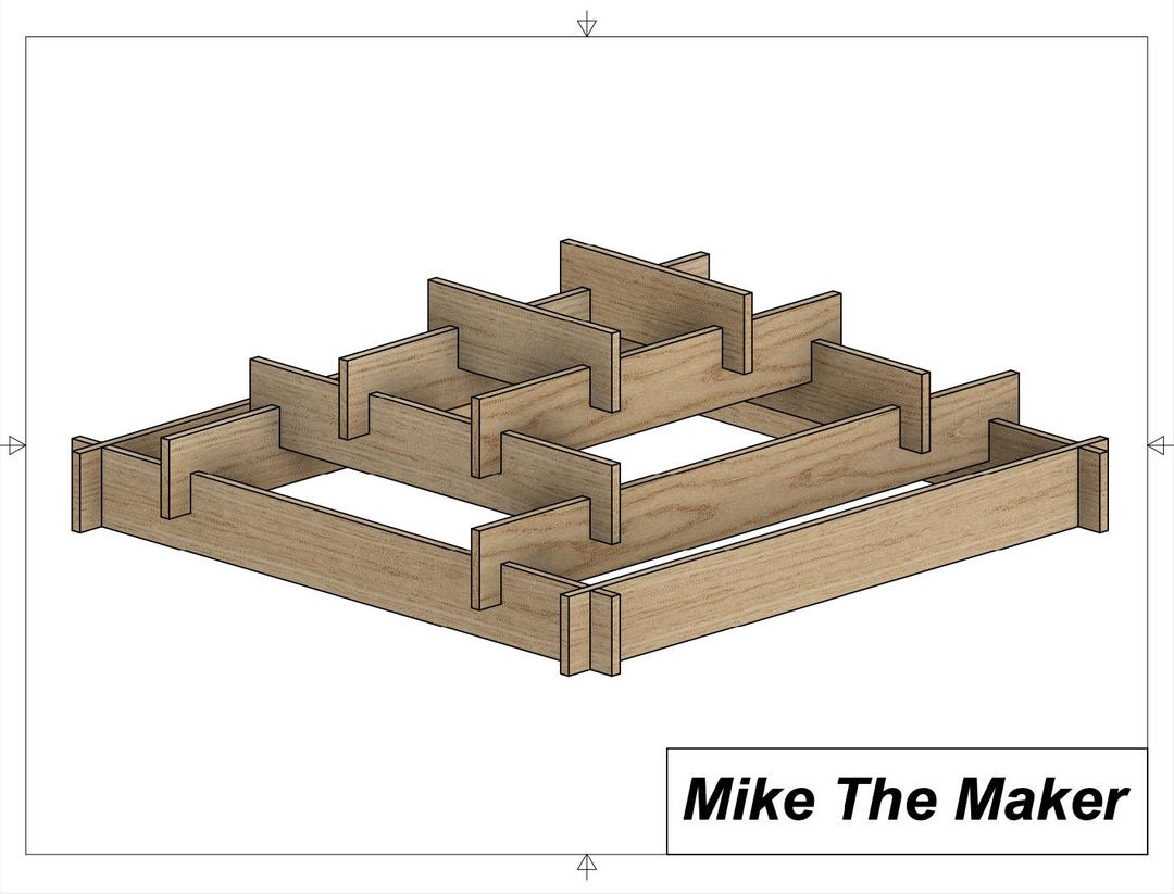 Stacked Flower Bed Plans (standard Units) - Etsy