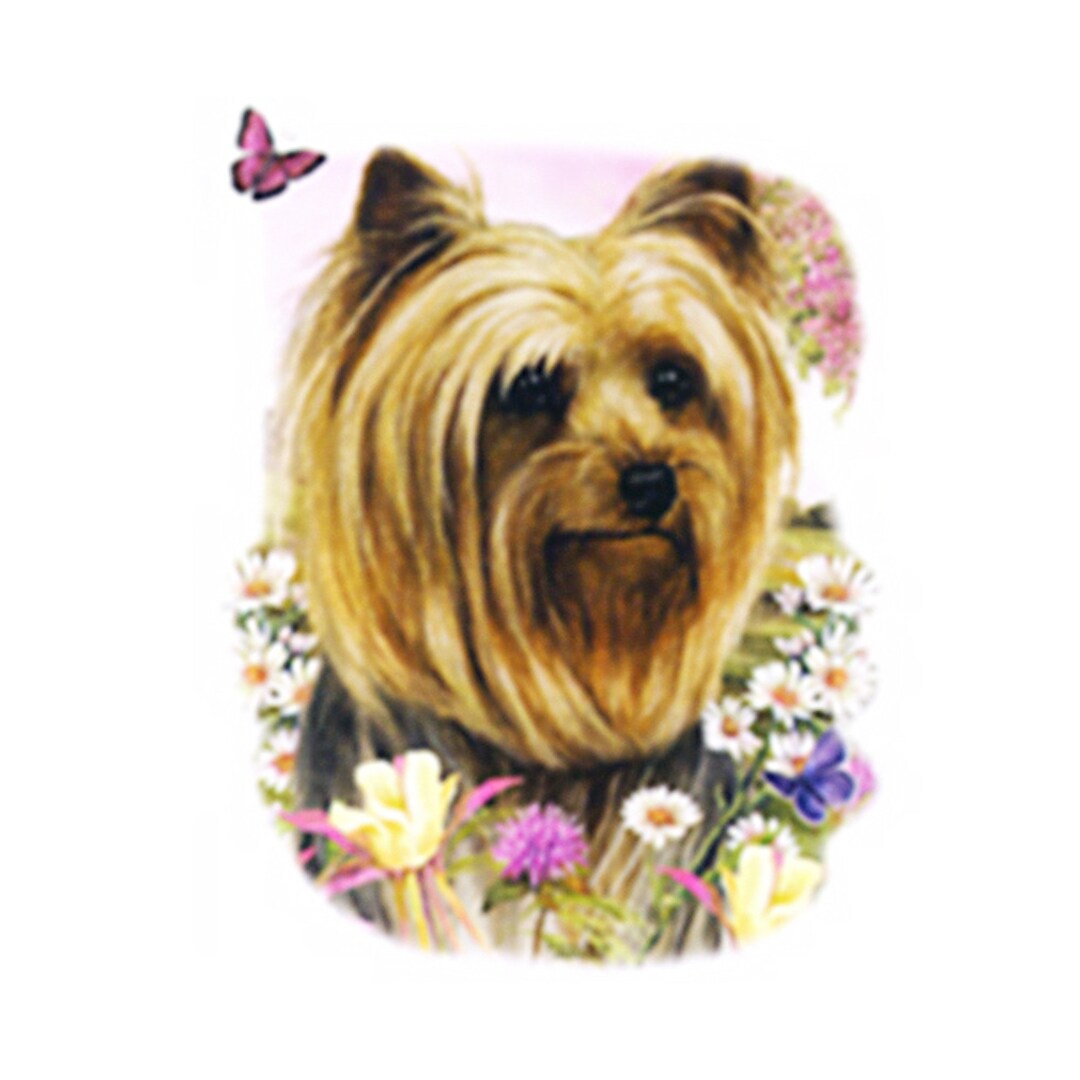 Yorkshire Terrier on Kona Cotton, Cotton Blend or Duck Canvas Fabric ...