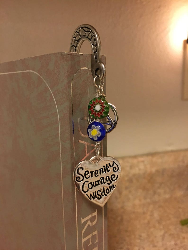 Serenity Courage Wisdom Bookmark With Recovery Symbol AA or | Etsy
