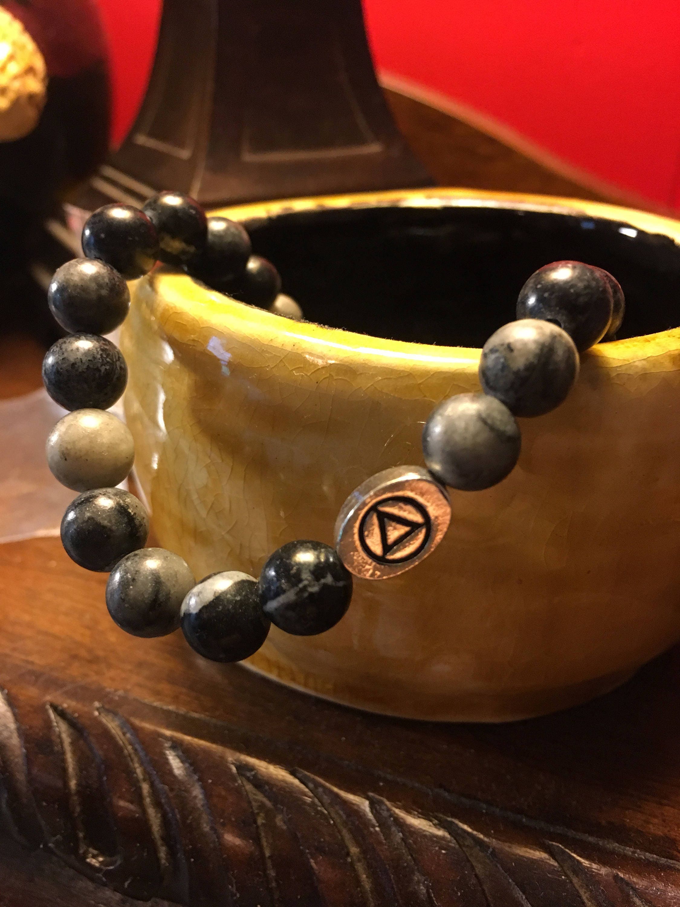 Men's Recovery Beaded Bracelet AA NA Sponsor Gift - Etsy