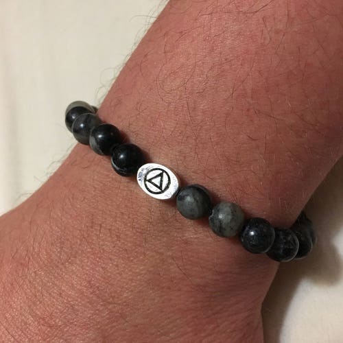 Men's Recovery Beaded Bracelet AA NA Sponsor Gift | Etsy