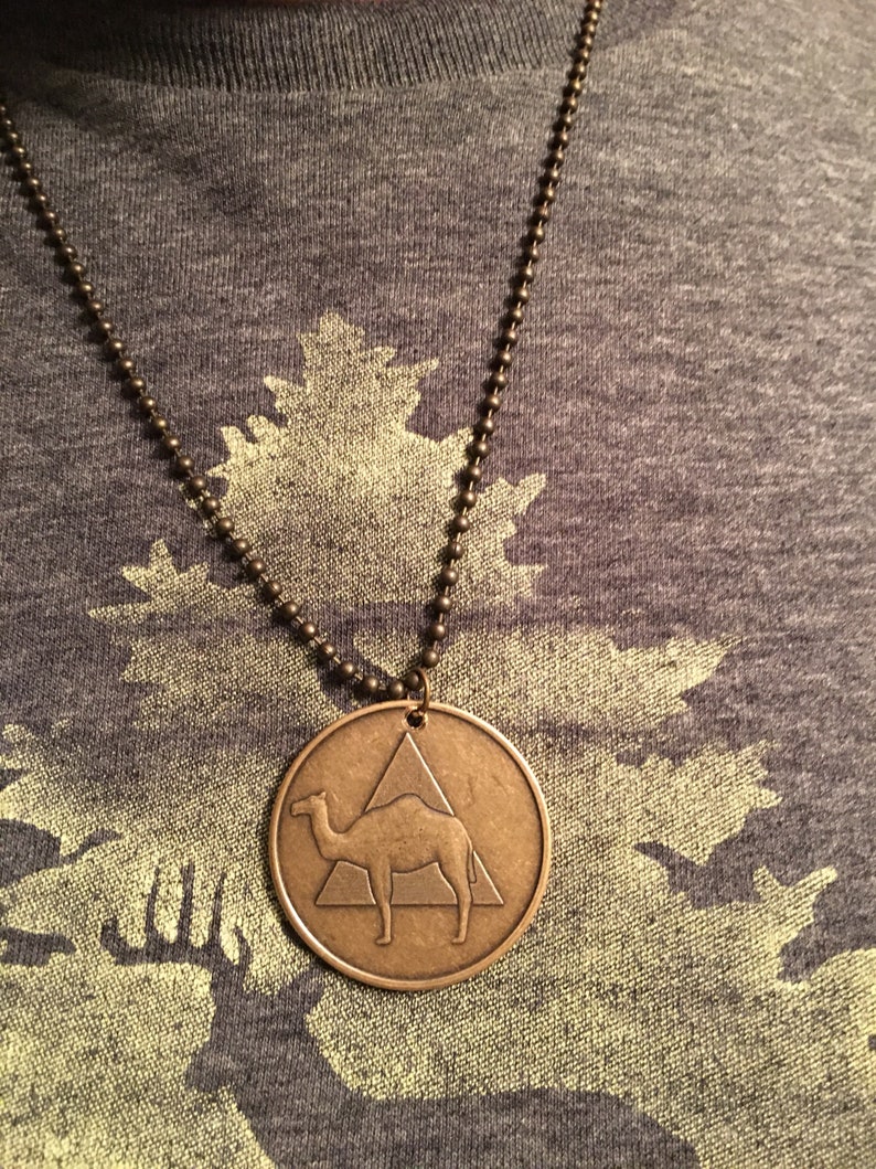 Men's Bronze AA Medallion Pendant Camel With Recovery - Etsy