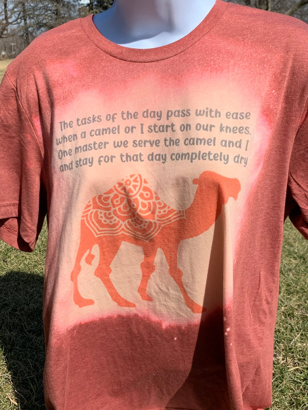 AA Camel Bleached T-shirt Tee, Alcoholics Anonymous, Narcotics ...