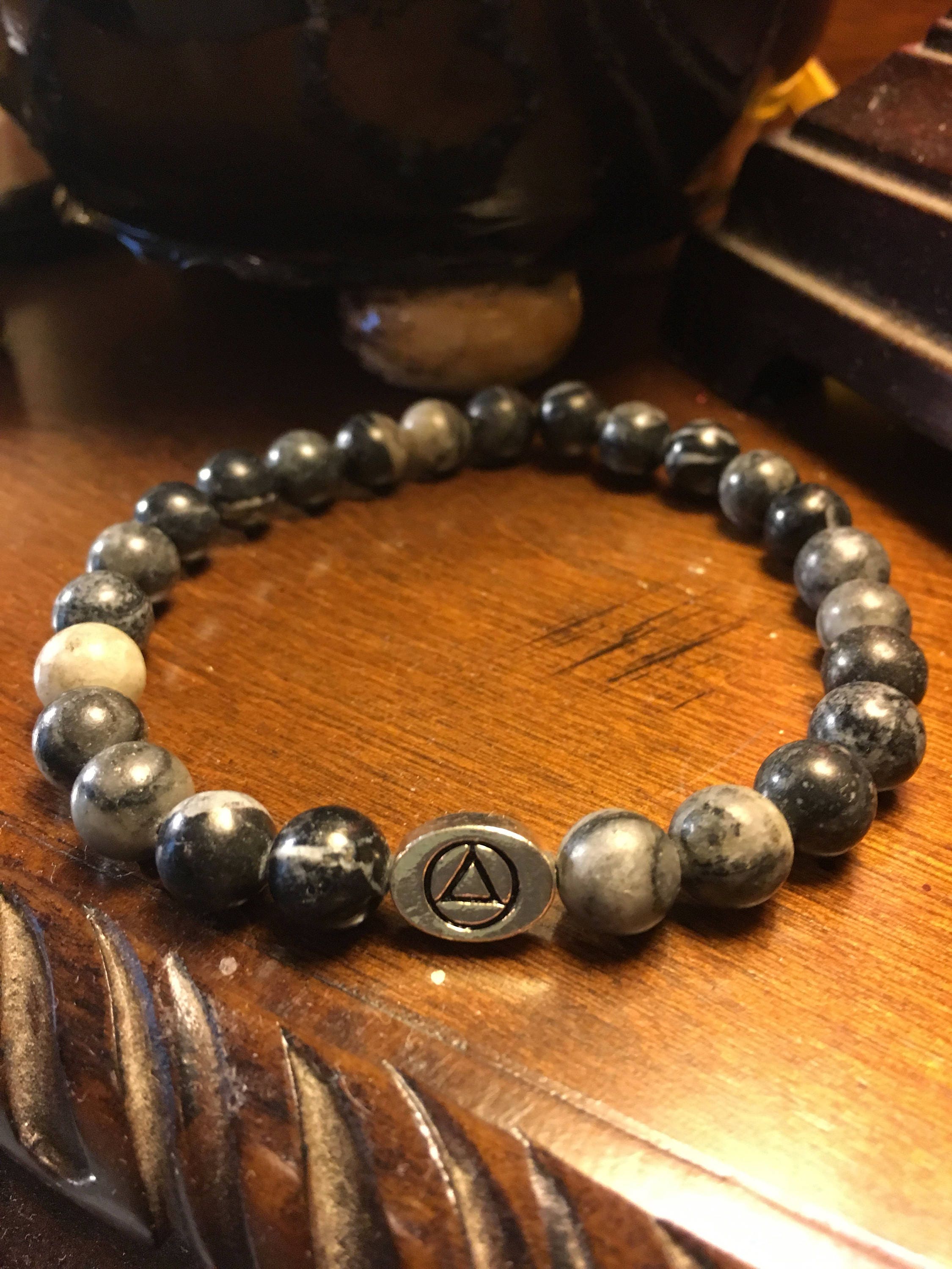 Men's Recovery Beaded Bracelet AA NA Sponsor Gift - Etsy