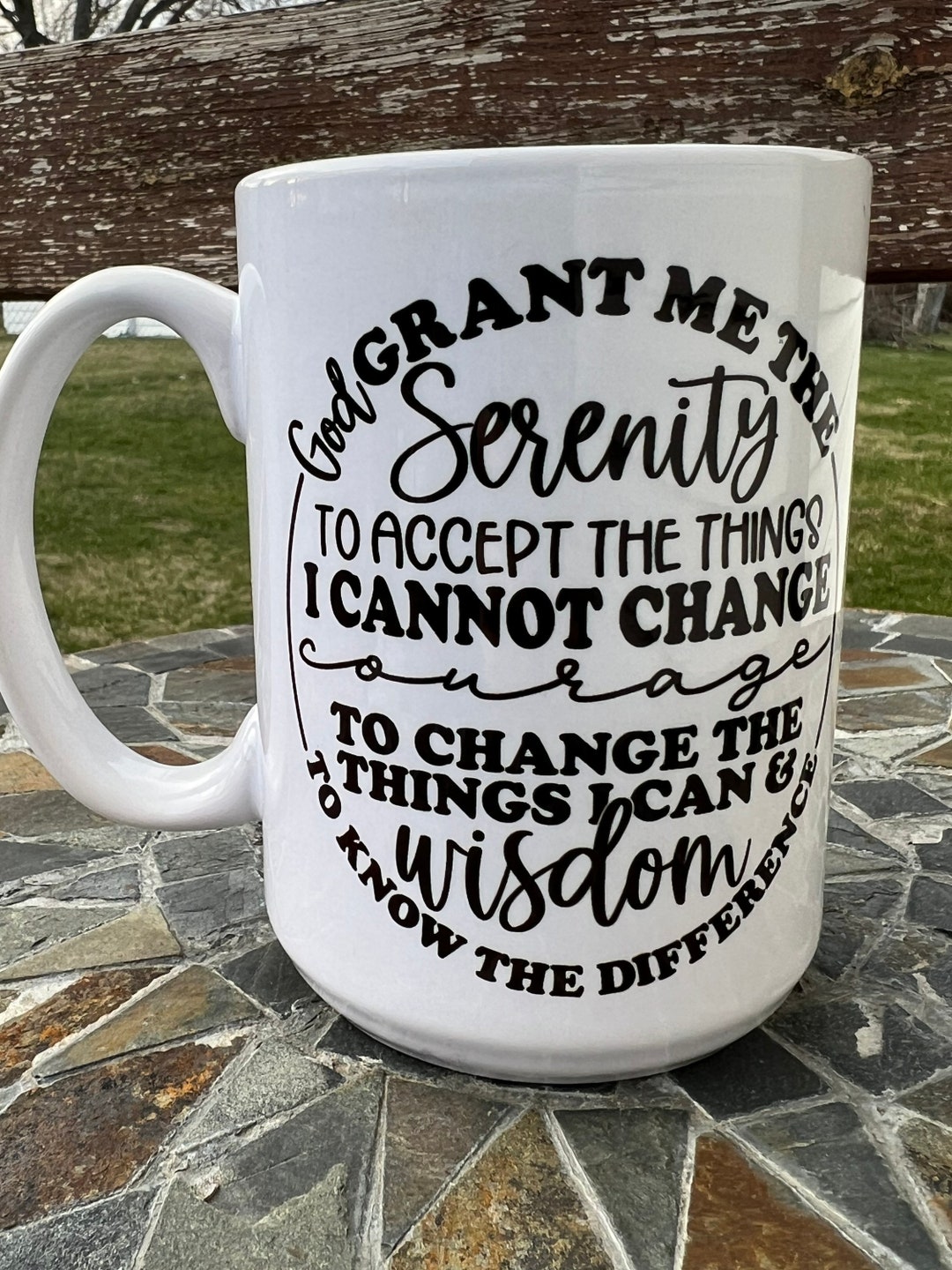Serenity Prayer Mug for Encouragement, Recovery - Etsy