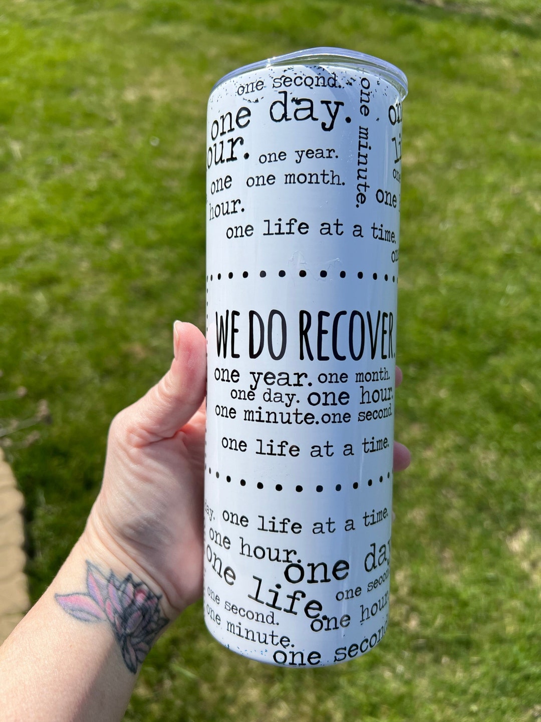 We Do Recover Tumbler for Men Women People in Recovery - Etsy