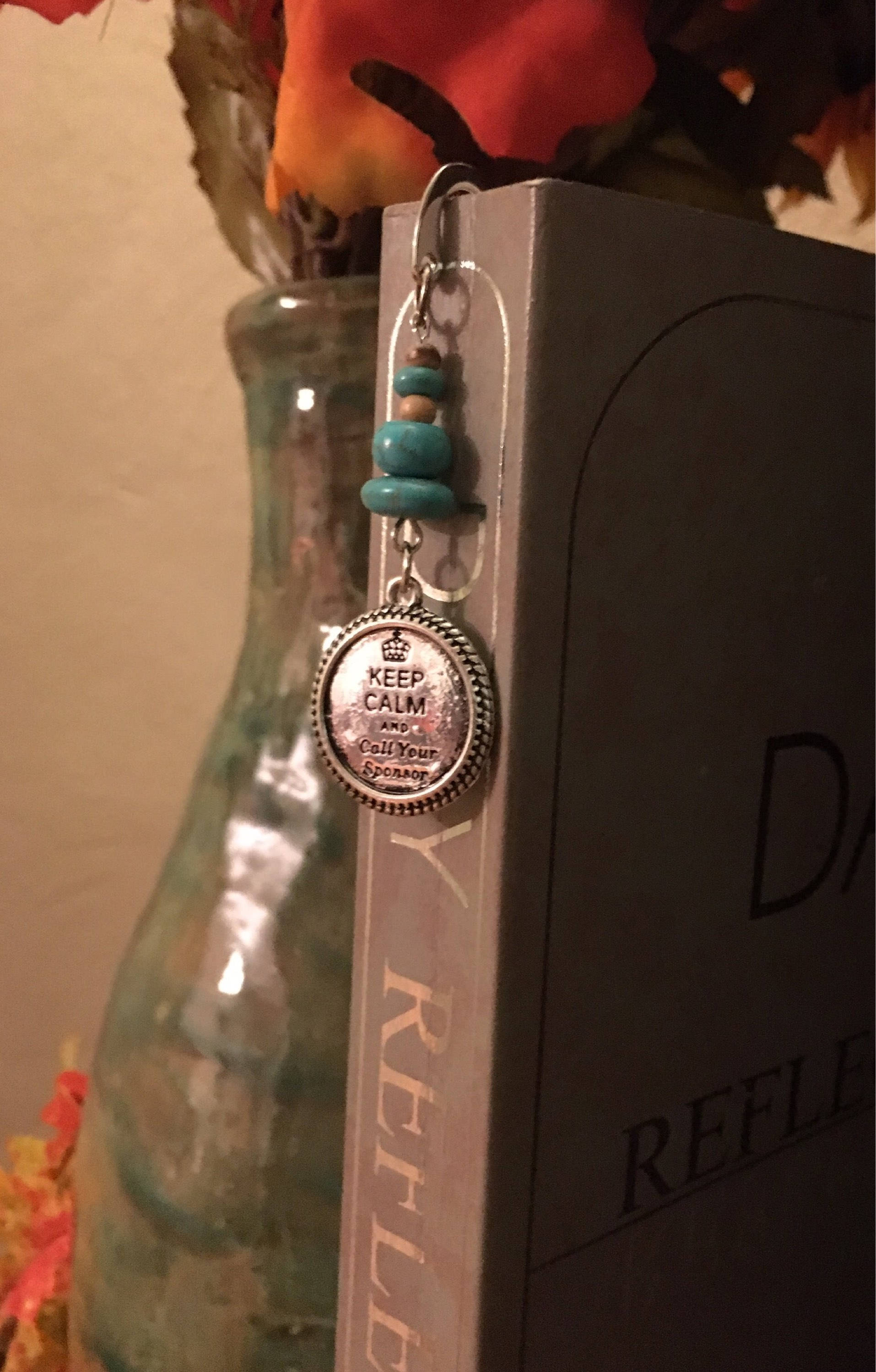 Keep Calm and Call your Sponsor mini bookmark sober | Etsy