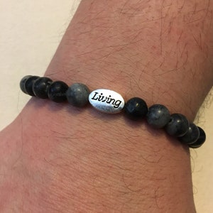Mens Recovery Beaded Bracelet "clean Living" Recovery Bracelet AA NA ...